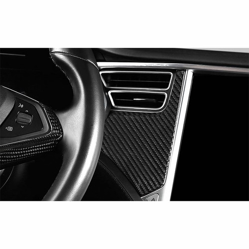 Real Carbon Fiber Central Console Instrument Strip For Tesla Model X S ...