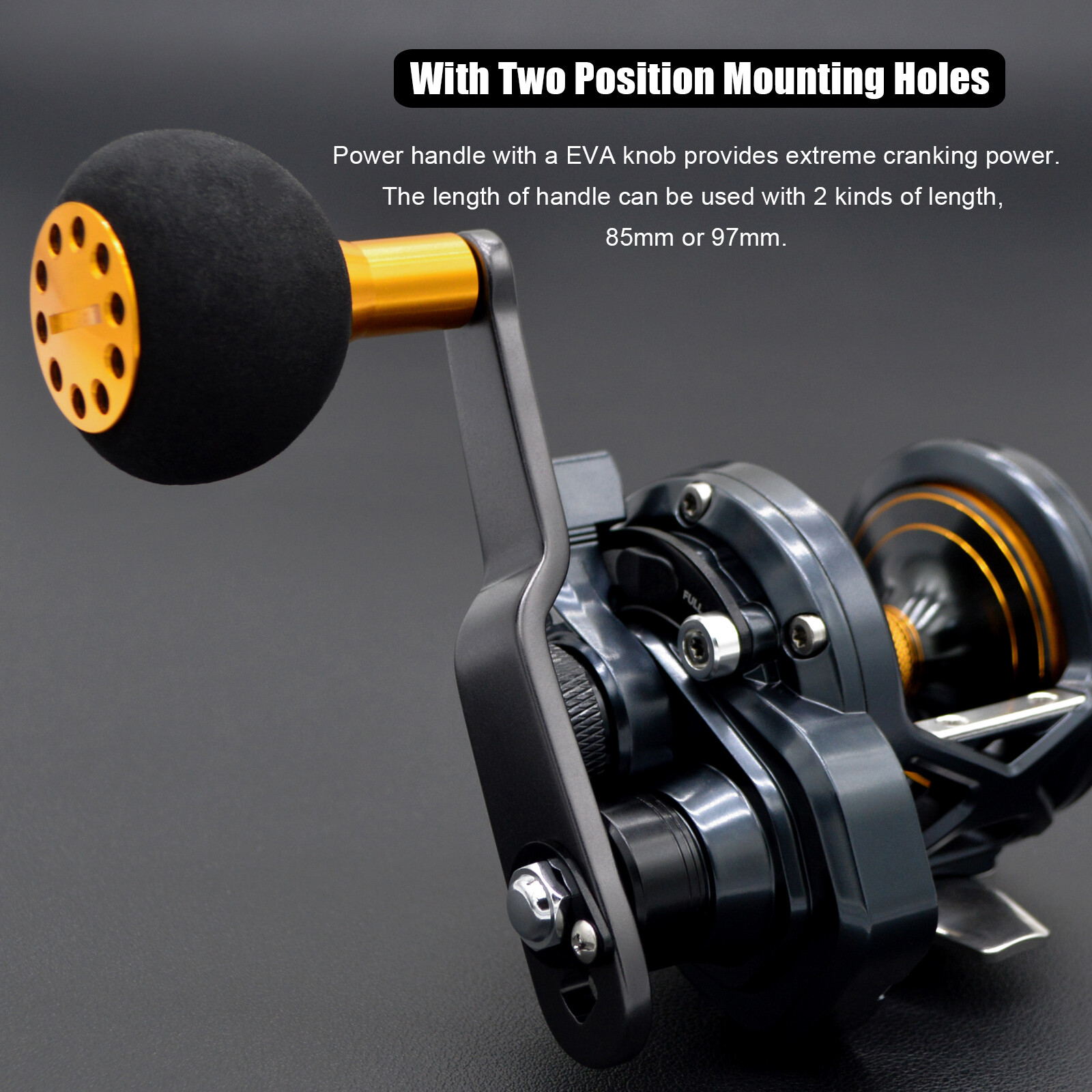TICA X-Jigger Offshore Trolling Fishing Reel 22LB Lever Drag 42 IN Line ...