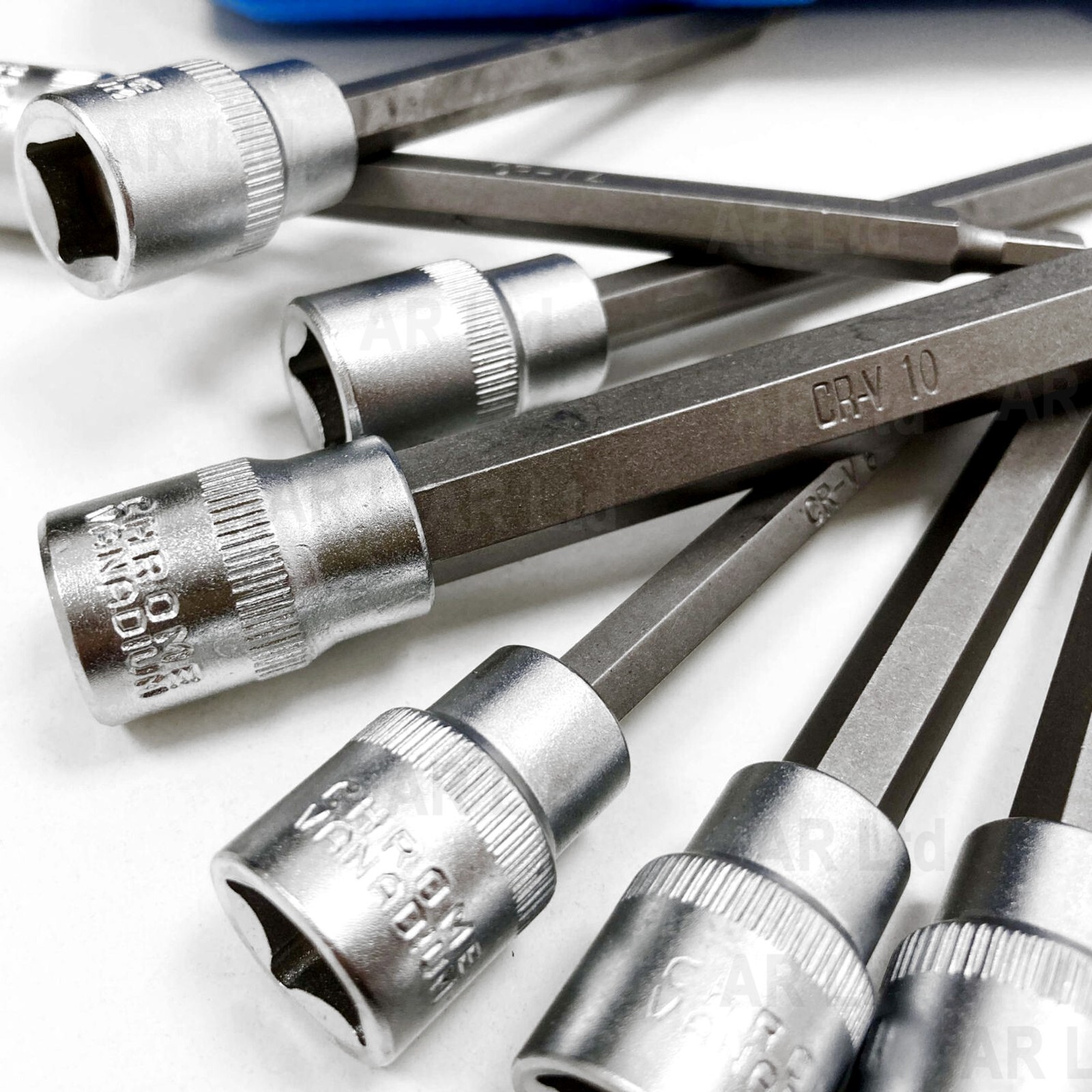 HEX H Sockets Set extra long 3/8in drive male Hex Allen key Bits 3-10mm ...