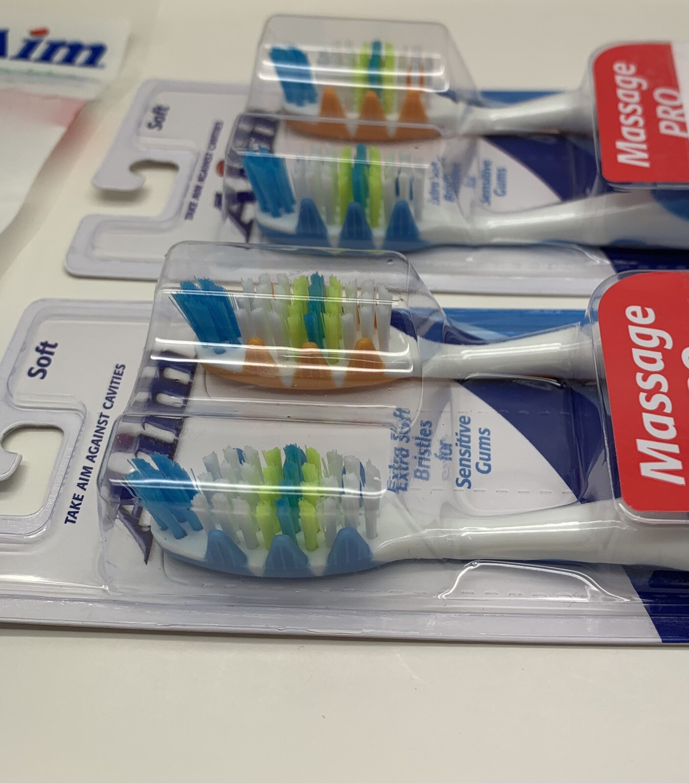 Aim Precision Floss Picks Dental and Toothbrush Soft Massage Pro/ 5 ...