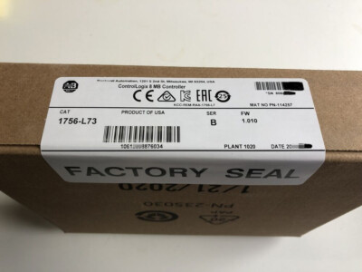 New Sealed Allen Bradley 1756-L73 /B Controller ControlLogix 5573 ...