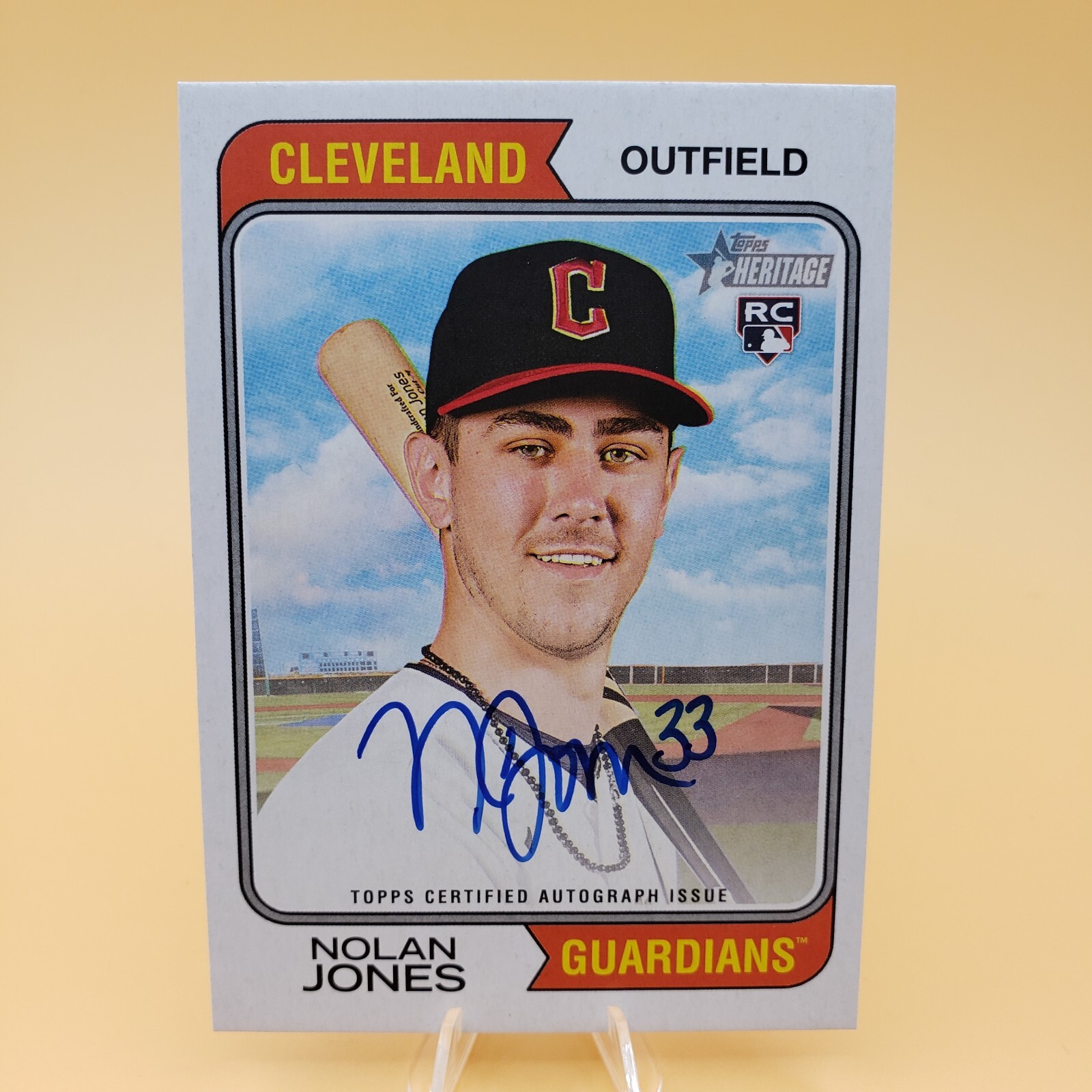 2023 Topps Heritage Nolan Jones RC Real One Autographs #ROA-NJ | eBay