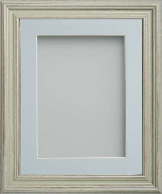 Wooden Green Photo Frames Campbell Range Traditional Rustic With ...