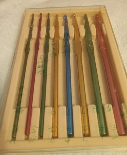 Metal Crochet Hook Set of 8 | eBay