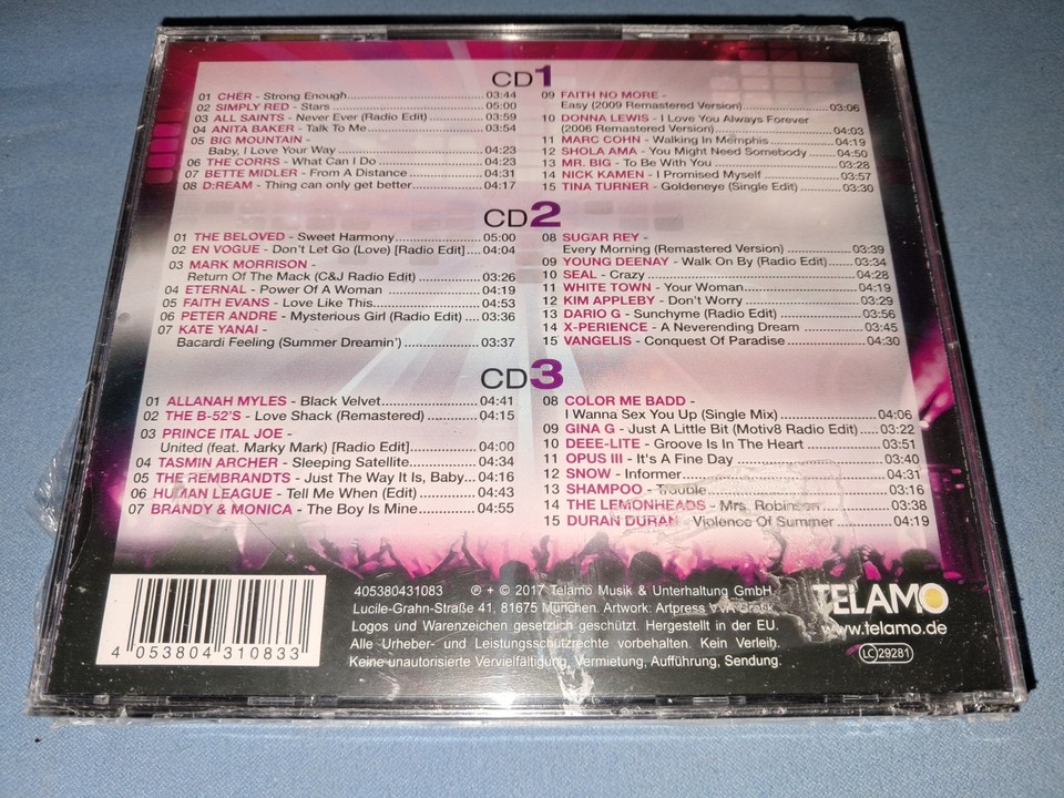 90s CLASSICS - 45 Unvergessliche Mega-Hits - 3-CD-Box - NEU! - OVP! | eBay.de