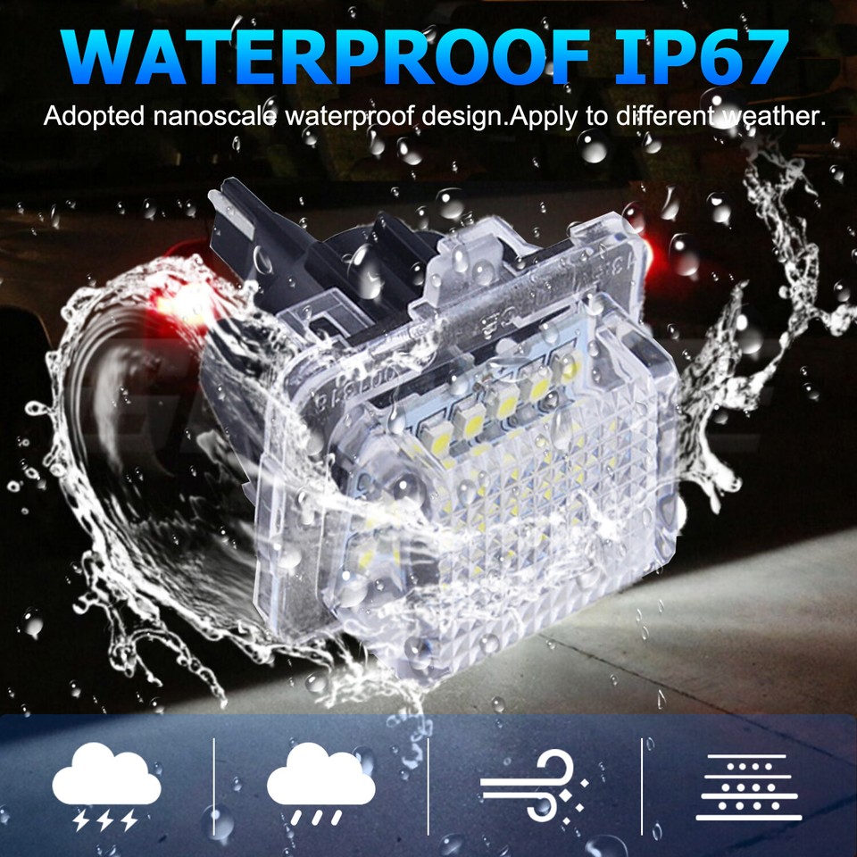 LED Number License Plate Tag Light White For Mercedes Benz W204 W212 ...