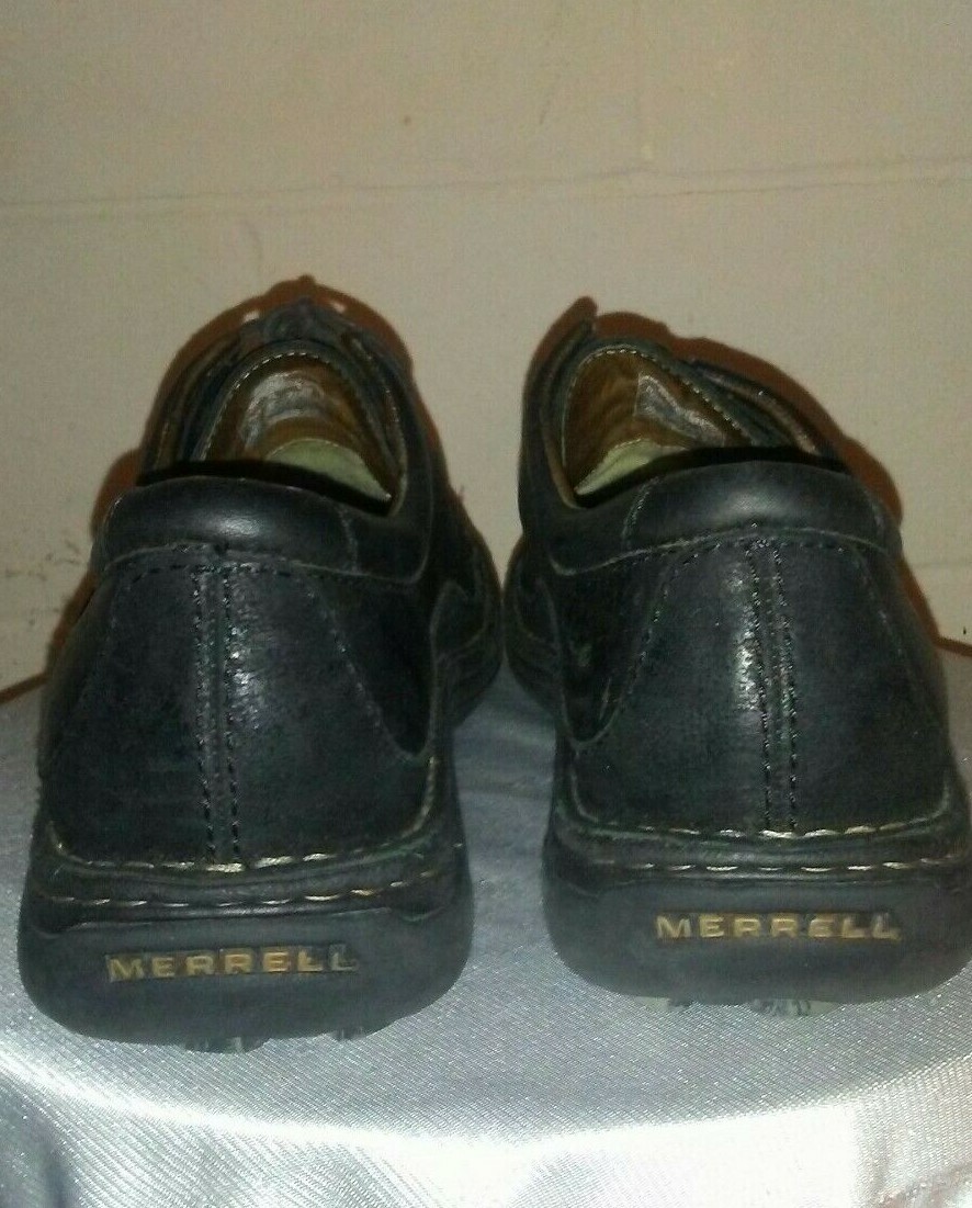 Merrell Black Oracle Leather Casual Oxfords Mens US 11.5 UK 11 EUR 46 ...