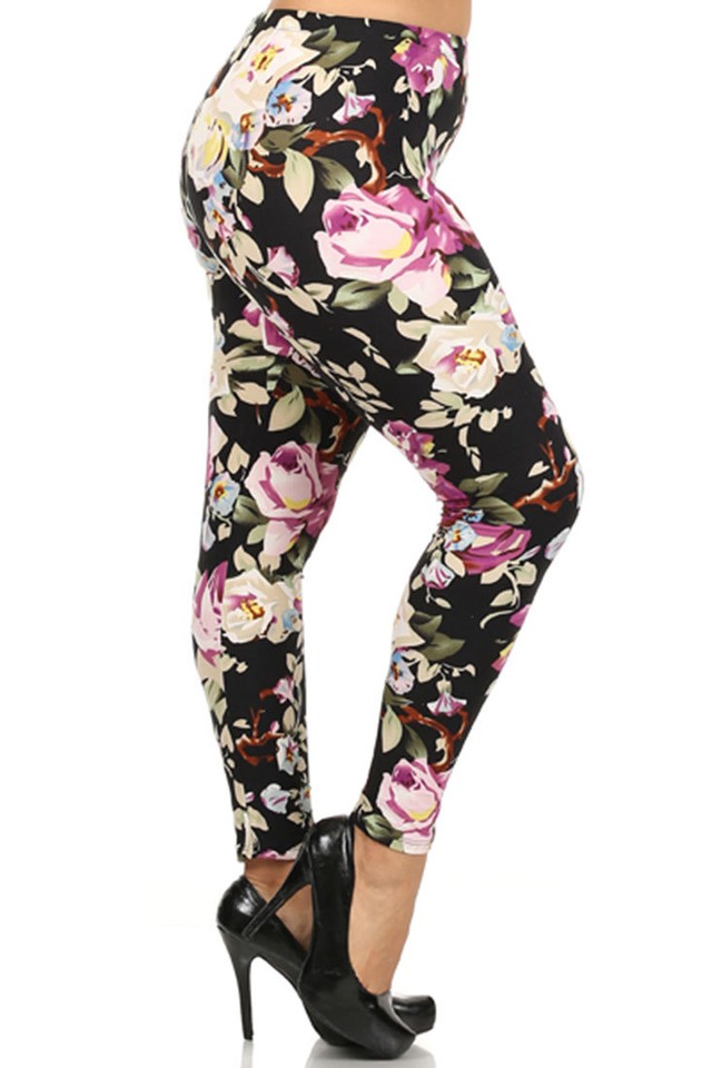 Womens Plus Size Graphic Print Pattern Buttery Soft Leggings | eBay