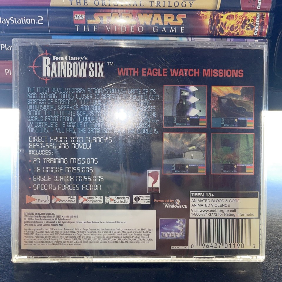 Tom Clancy's Rainbow Six (Sega Dreamcast, 2000) *Rare* 96427011903 | eBay