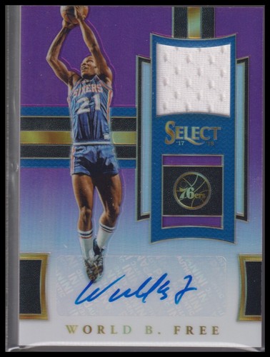 2017 Panini Select World B. Free Autographed Memorabilia Purple /65 #AM ...