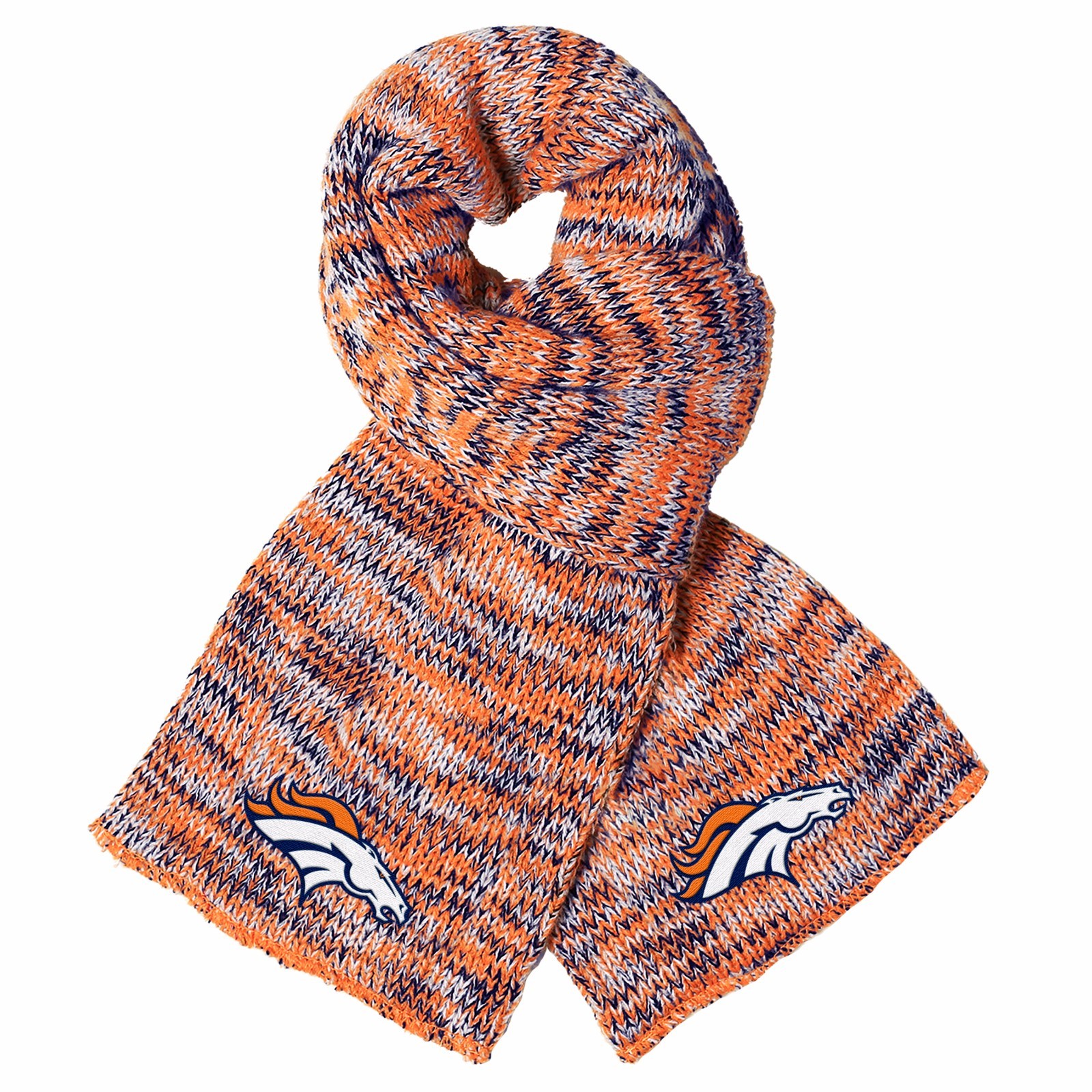 Denver Broncos Scarf Knit Winter Neck - Team Logo Warm Soft New Peak | eBay