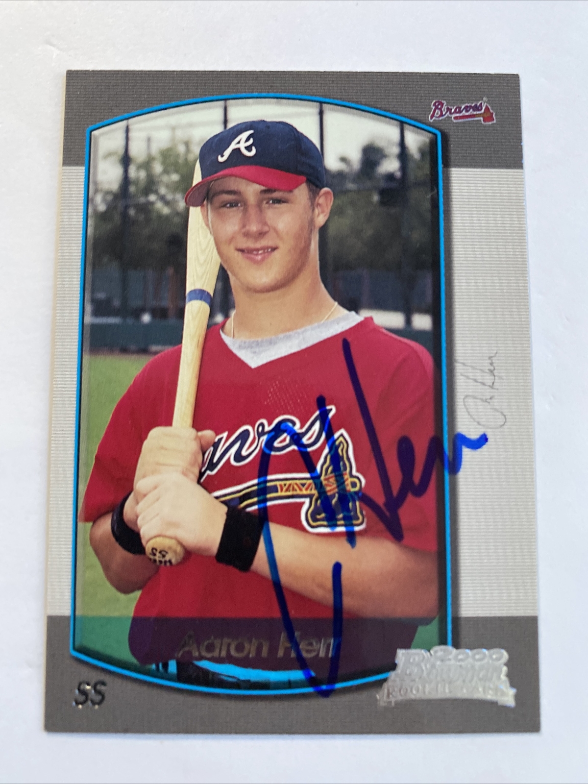 Aaron Herr 2000 Bowman Draft Picks & Prospects #95 AUTOGRAPHED Card ...