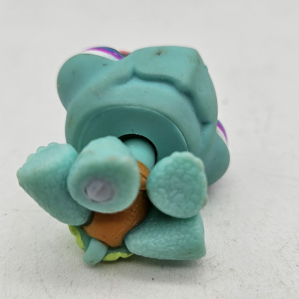 Littlest Pet Shop #522 Aqua/Green Sitting Turtle Purple/Blue Eyes ...