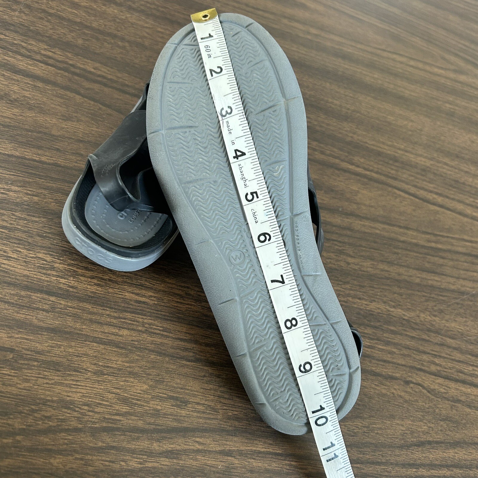 CROCS Iconic Swiftwater Black Closed Toe Slingback Wo… - Gem