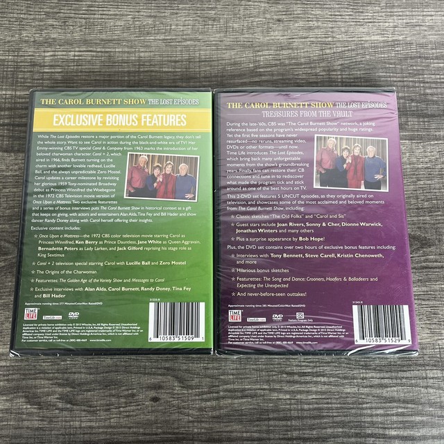2e Time Life DVD Set The Carol Burnett Show Lost Episodes Collector ...