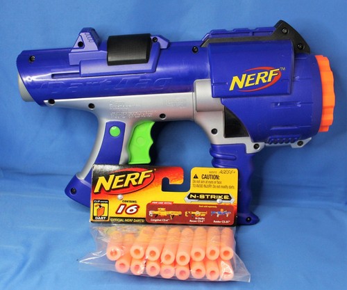 Nerf N-strike Hyperfire 10 Shot Barrel Dart Tag Gun Blaster with 16 ...