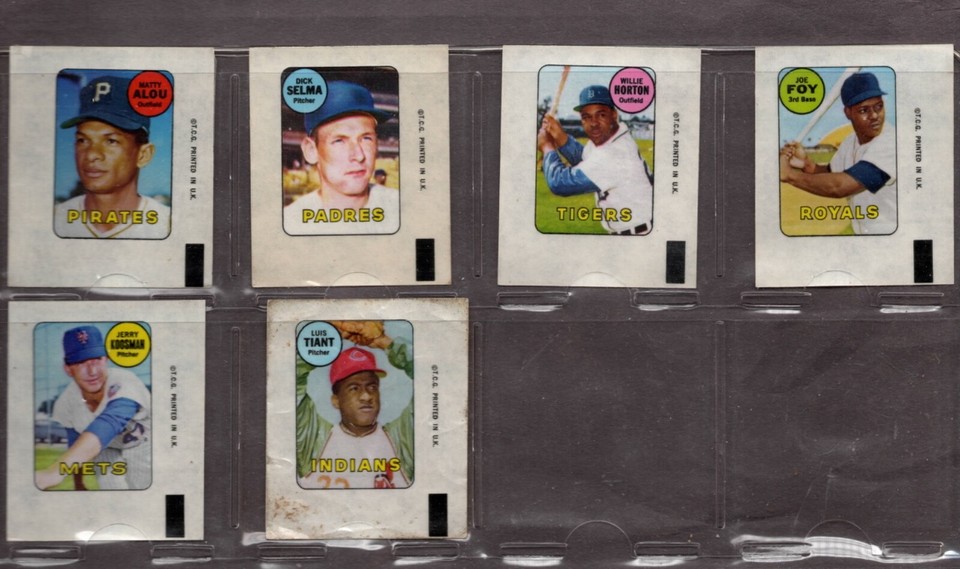 1969 Topps Decals lot of 26 Mays, Rose,Jackson,Yaz,Seaver, F Robinson ...
