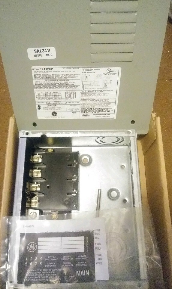 GE TL412CP PowerMark Gold Main Lug Indoor Load Center, 125 Amp | eBay