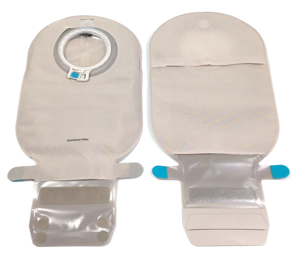 10 Coloplast 11472 SenSura Mio Click 2-Piece Ostomy Pouches 2" Maxi Exp ...