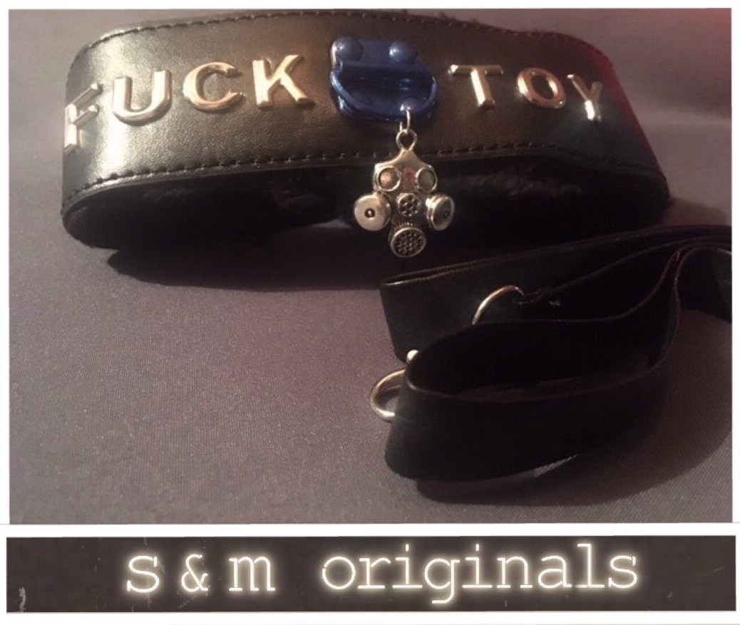 Leather Bondage collar lead restraint slave fetish gimp mistress ...New ...