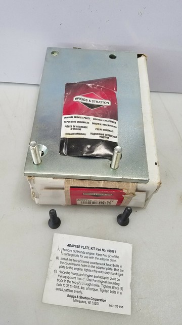 Briggs & Stratton 498861 Adapter Plate Kit Bs3 for sale online | eBay