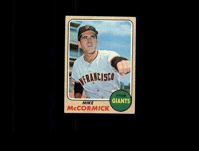 1968 Topps 400A Mike McCormick Yellow Team Name VG #D1,340375 | eBay