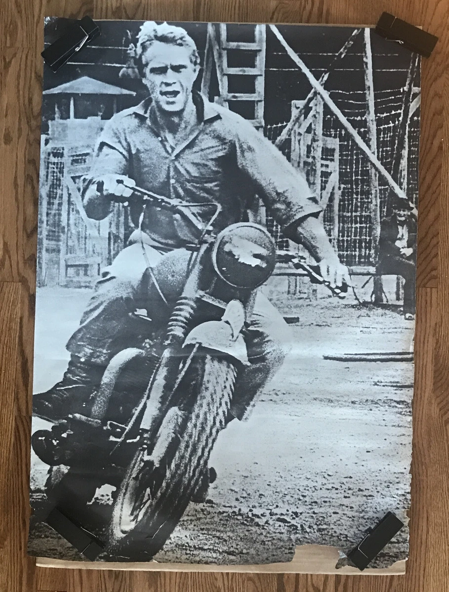 Steve Mcqueen Motorcycle Poster