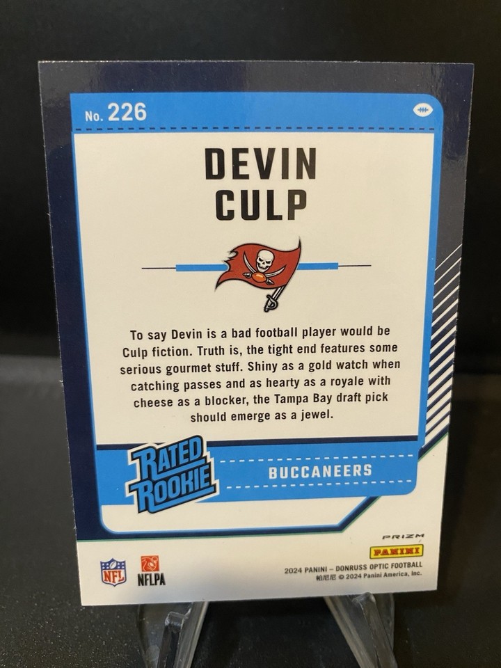 2024 Panini Donruss Optic - Rated Rookie Devin Culp #226 Purple Scope ...