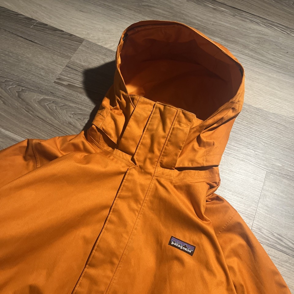 Vintage 90s Patagonia Shell Jacket Orange Full Zip H2No Large/ XL | eBay