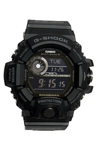 Casio GW9400-1 G-Shock Rangeman all black Digital Dial Resin Band Men ...