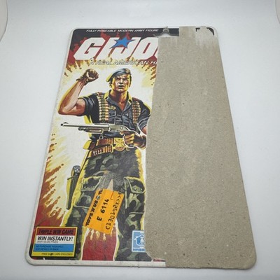 Vintage Hasbro Gi Joe Full Uncut File Card FLINT Warrant Officer 1985 ...