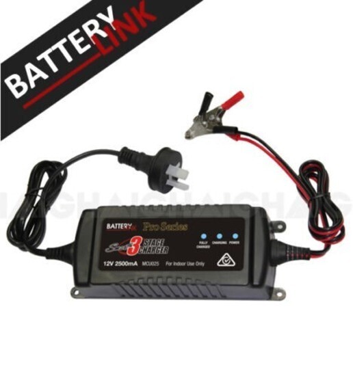 Battery Link Battery Charger 2.5Amp 12V Smart Multi Stage Pulse Charge ...