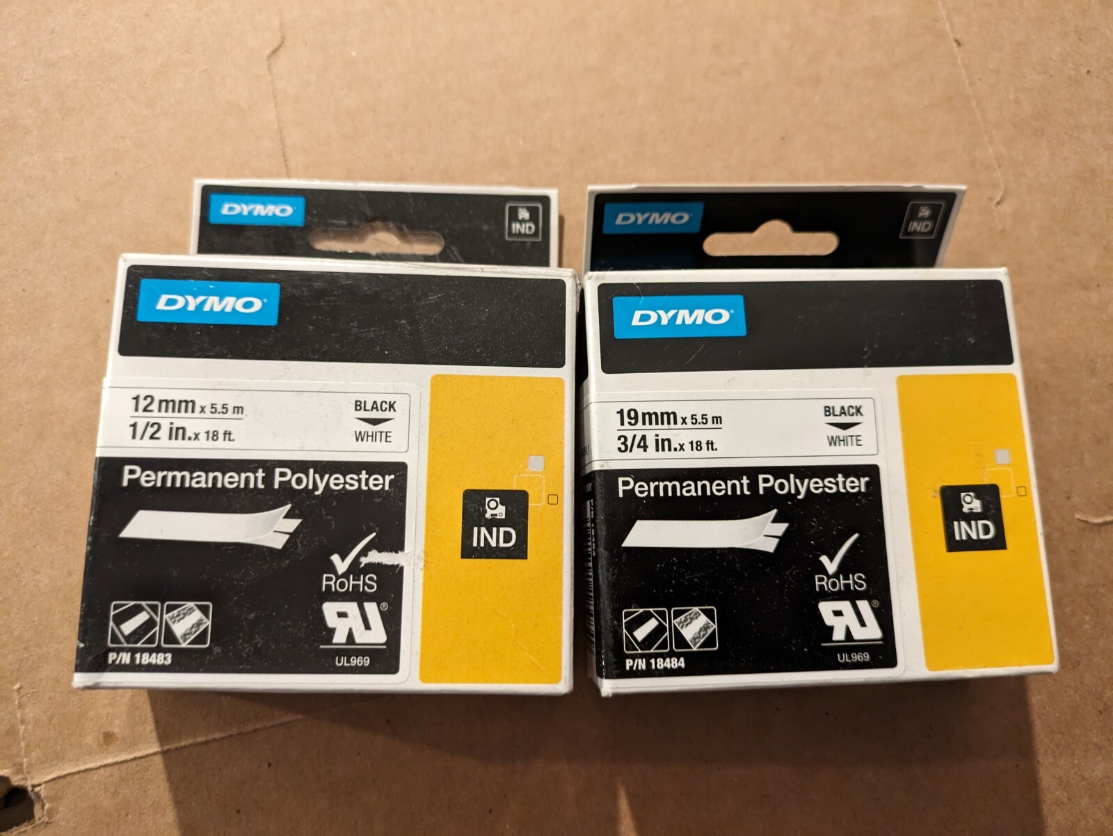 Lot Of 2 Dymo Permanent Polyester labels P/N 8483 71701184849 | eBay