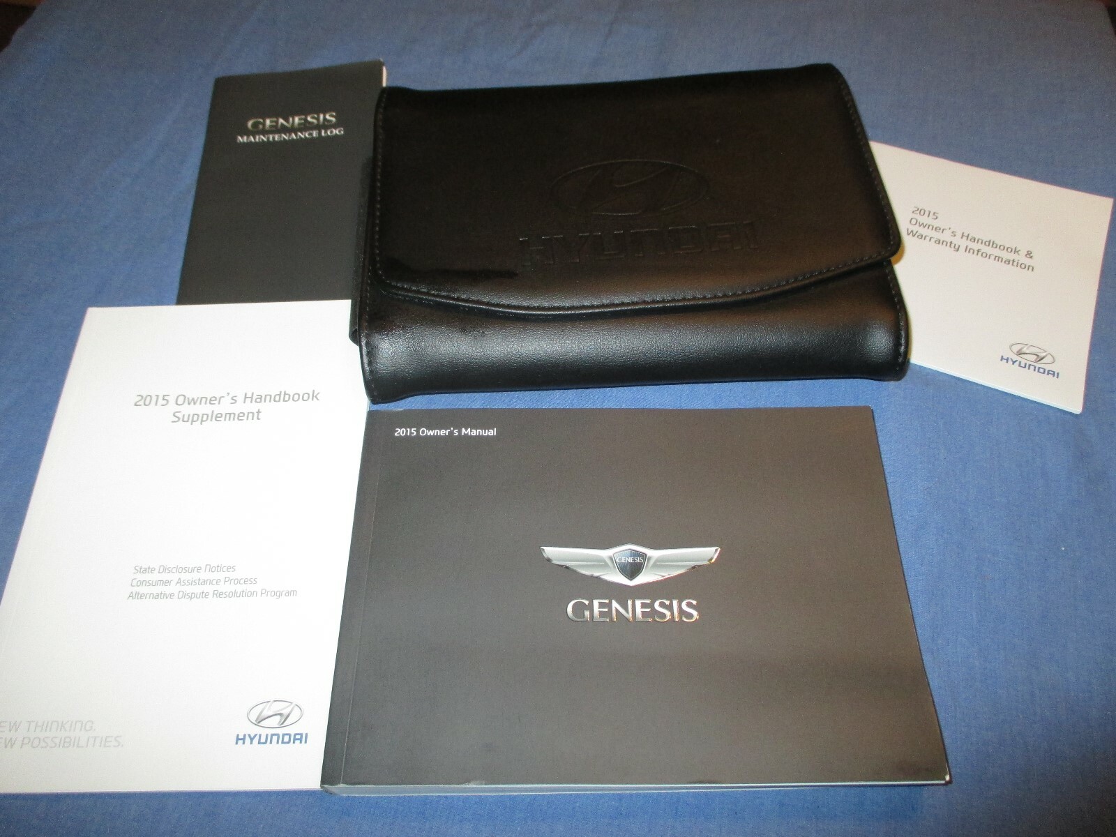 2015 HYUNDAI GENESIS OWNERS MANUAL NEW W/ CASE | eBay