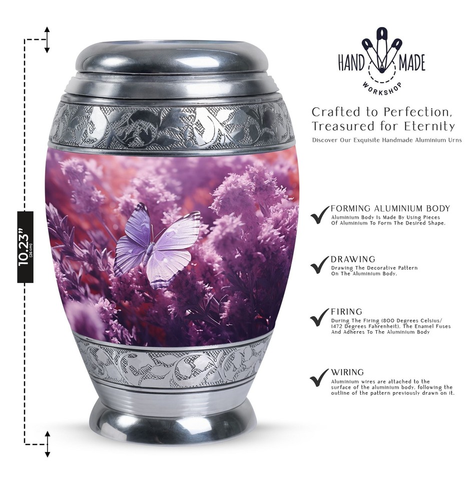 Eternity Meadow - Butterfly Tribute Decorative Urn Personalized | eBay UK