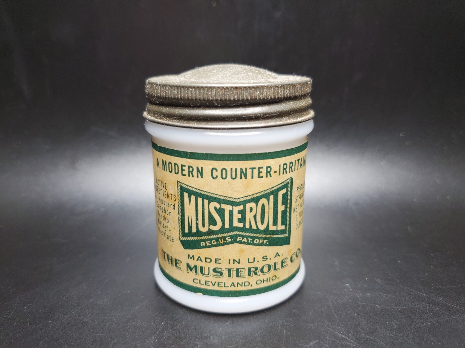 1940's? MUSTEROLE VINTAGE JAR Contains A Little | eBay