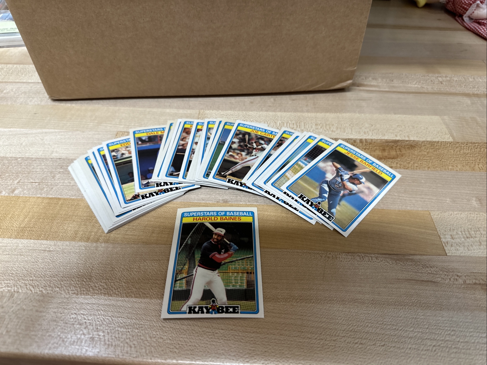 1987 Superstars of Baseball from Kay Bee Toys, printed by Topps-set of ...