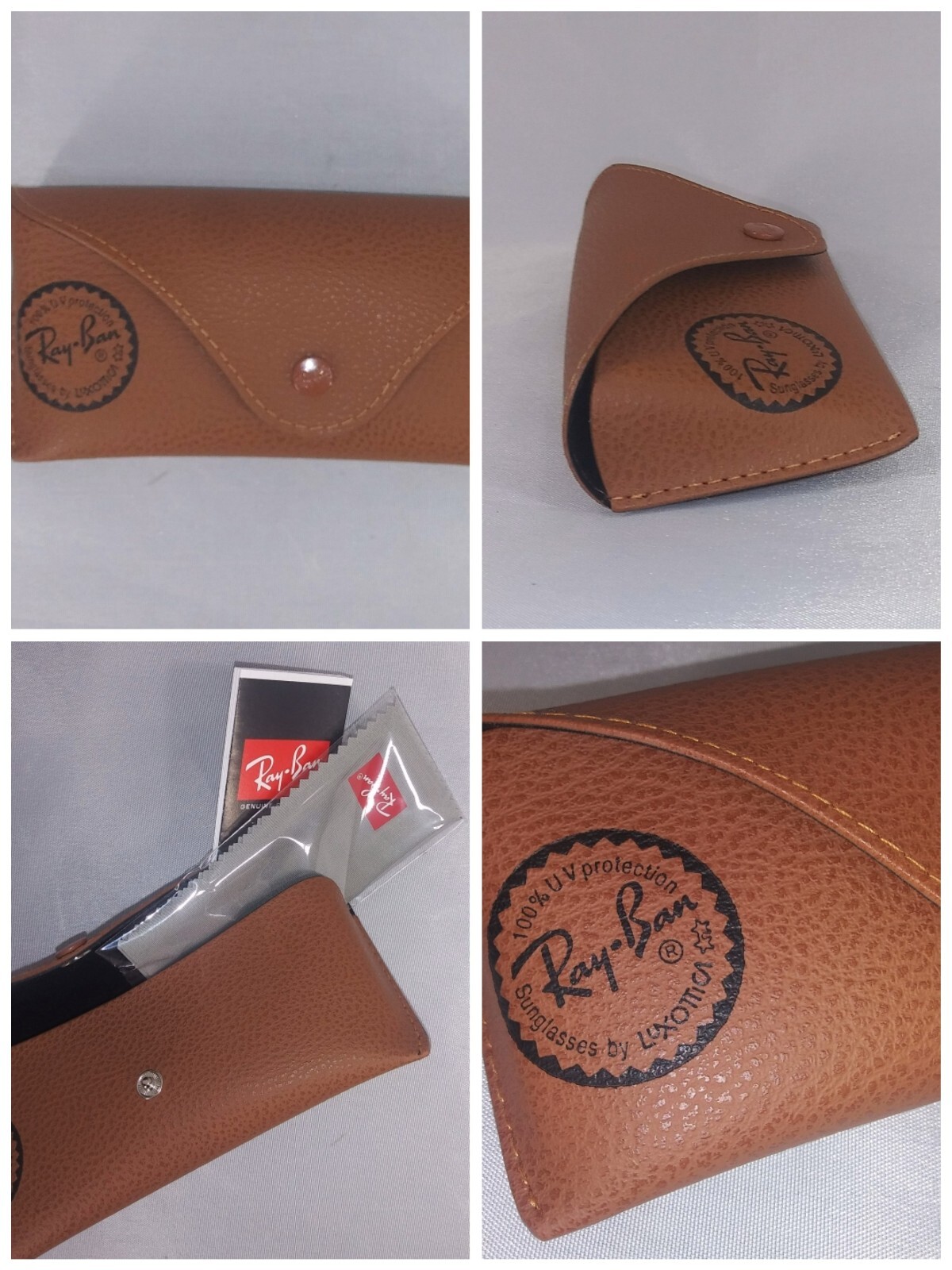 NEW Original Ray-Ban Sunglasses Aviator Hard CASE ONLY w CLOTH & PAPERS