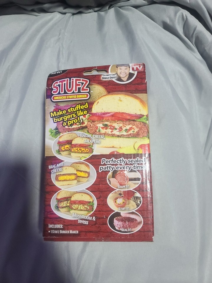 Stufz Stuffed Burger Press - Hamburger Patty Maker - As Seen On TV | eBay