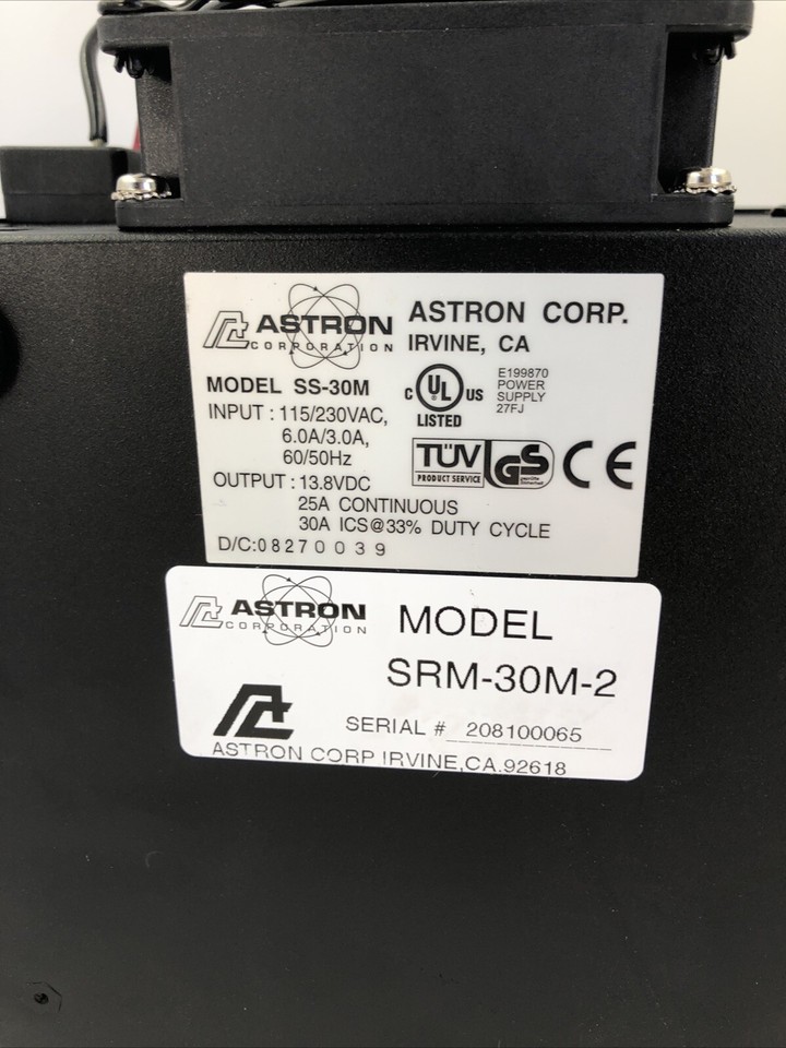 Astron Corporation SS-30M Dual Meter Switching Power Supply | eBay