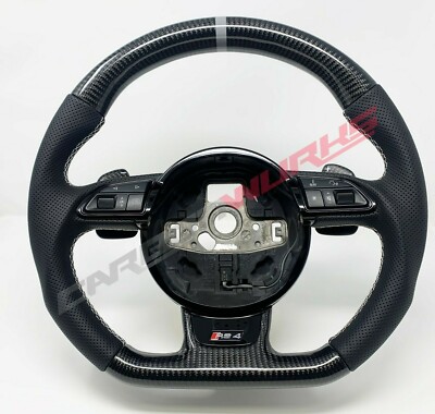 Audi RS4 RS6 RS7 SQ5 B8 C7 Carbon Fibre Steering Wheel - Customisable ...