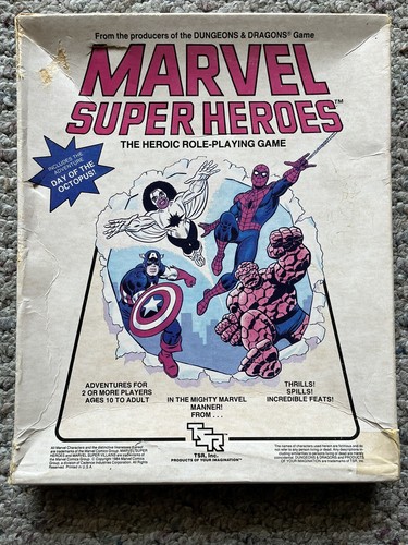 TSR Marvel Super Heroes: The Heroic Role-Playing Game 46363068509| eBay