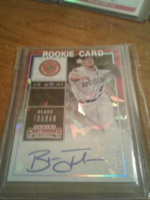 2015 contenders baseball Blake trahan auto numbered to 23 cracked ice ...