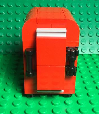 Lego City Mini Figures Red Retro Fridge,home Kitchen Refrigerator ...