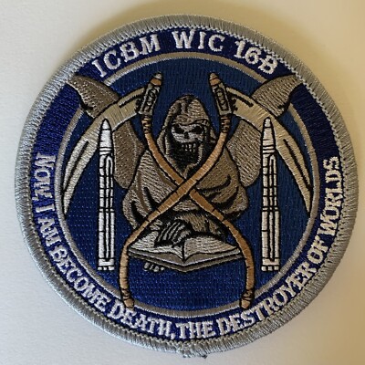 USAF WEAPONS SCHOOL ICBM WIC 16B Nuclear Patch, Grim Reaper, Skull | eBay