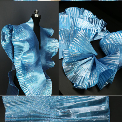 Ruffle Ribbon Trimming Fabric Frill Tape Pleated for Fancy Dress ...
