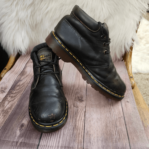 Vtg Dr Martens #8057 Y2K Chunky leather Oxford lace-up low-top shoes M5 L6 | eBay