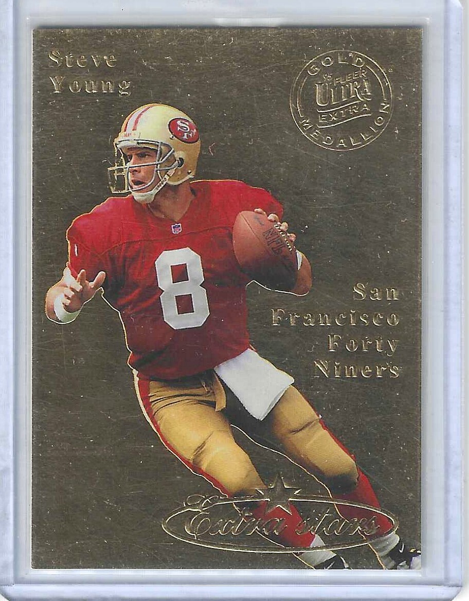 1995 Fleer Ultra Steve Young Gold Medallion Extra Stars #525 | eBay