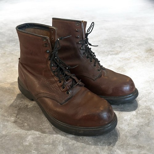 VTG Red Wing 953 Brown Leather USA Boots SuperSole 8" SoftToe 12 Austin ...