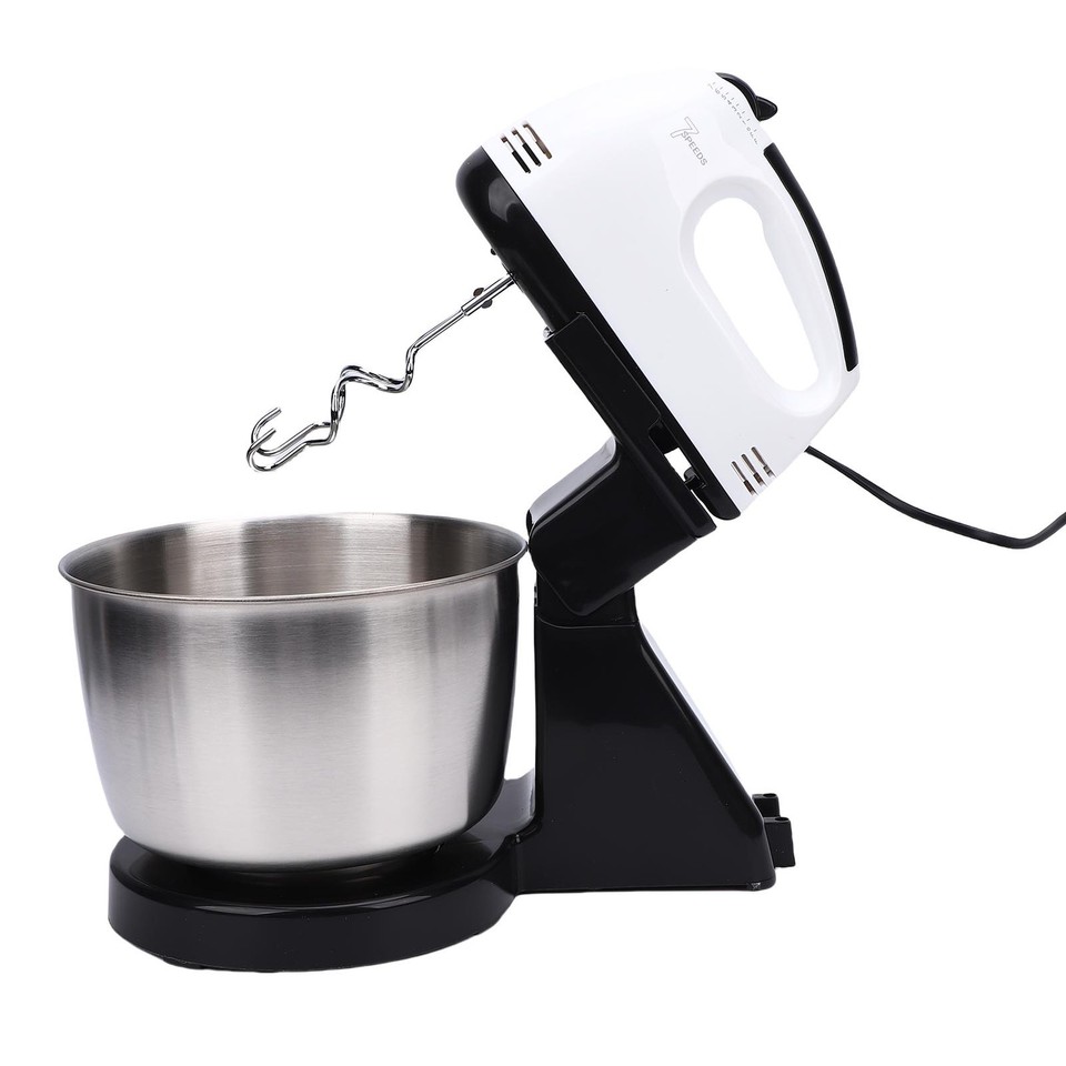 Black Stand Mixer Kitchen Electric Mixer 7 Speed Small Food Mixer With ...